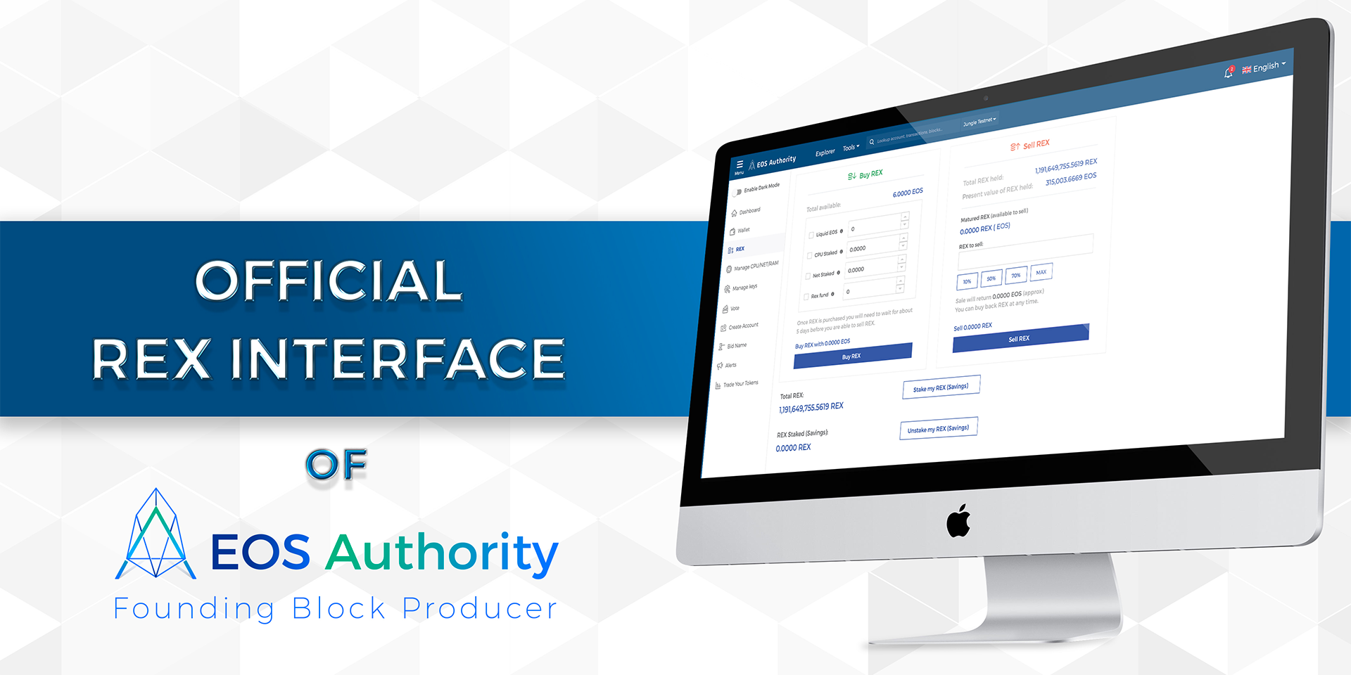 Official EOS REX interface of EOS Authority | EOS Authority